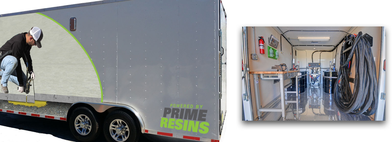 Turnkey trailer rigs for grouting